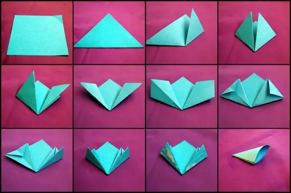 Paper Origami Tulip Step By Step All In Here