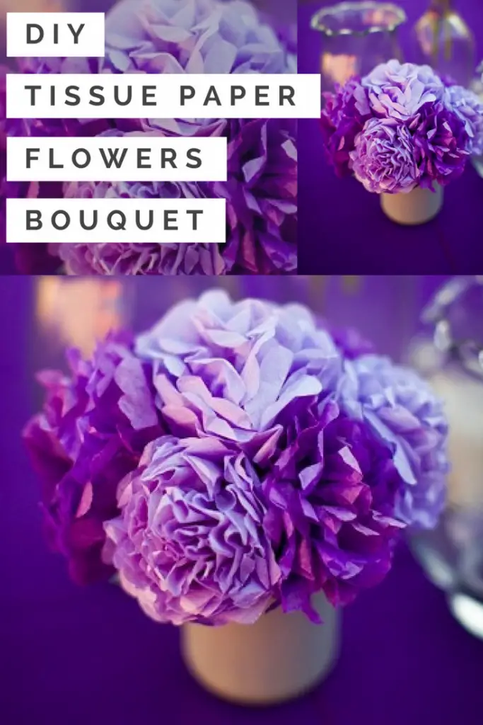 DIY Tissue Paper Flower Bouquet Easy Tutorial Mid South Bride