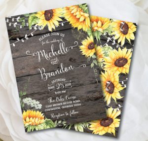 16 Sunflower Wedding Invitations Perfect For Fall Weddings | Mid-South ...