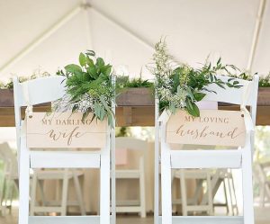 10 Beautiful Bride and Groom Chair Signs | Mid-South Bride
