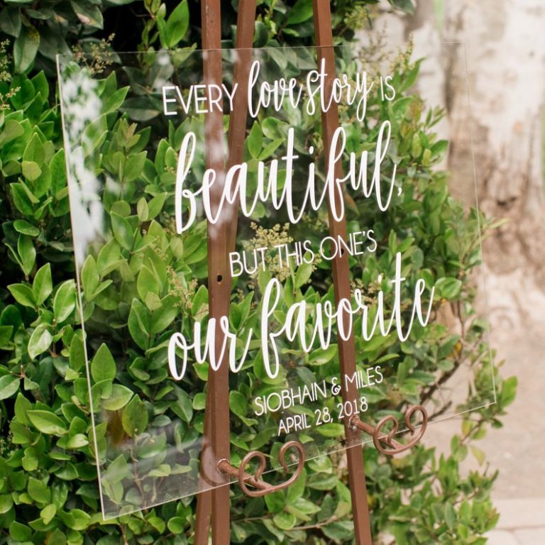 Acrylic Wedding Signs & Seating Charts | Mid-South Bride